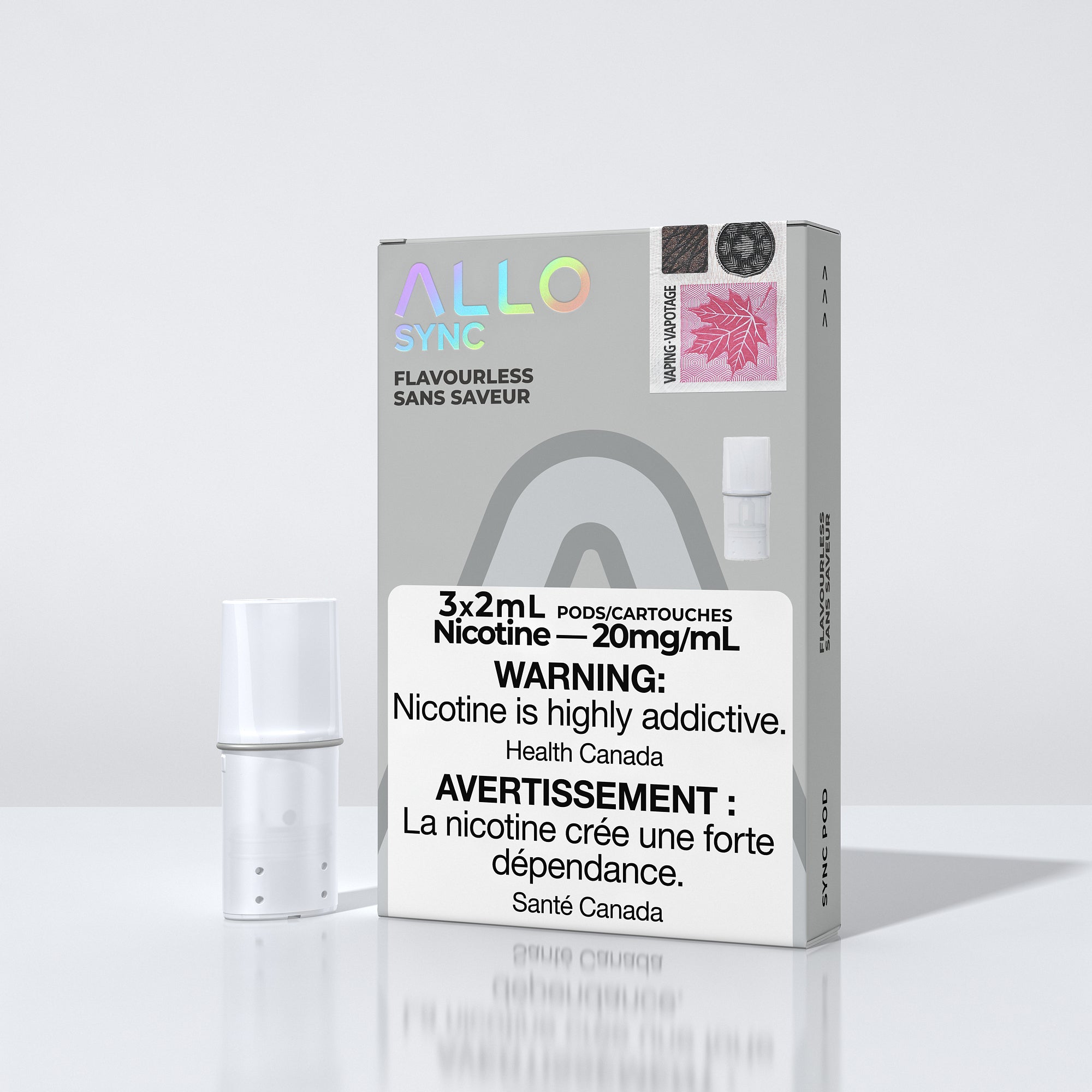 Allo Sync Pod Pack - Flavourless (3x2mL 20mg) | Allo Canada
